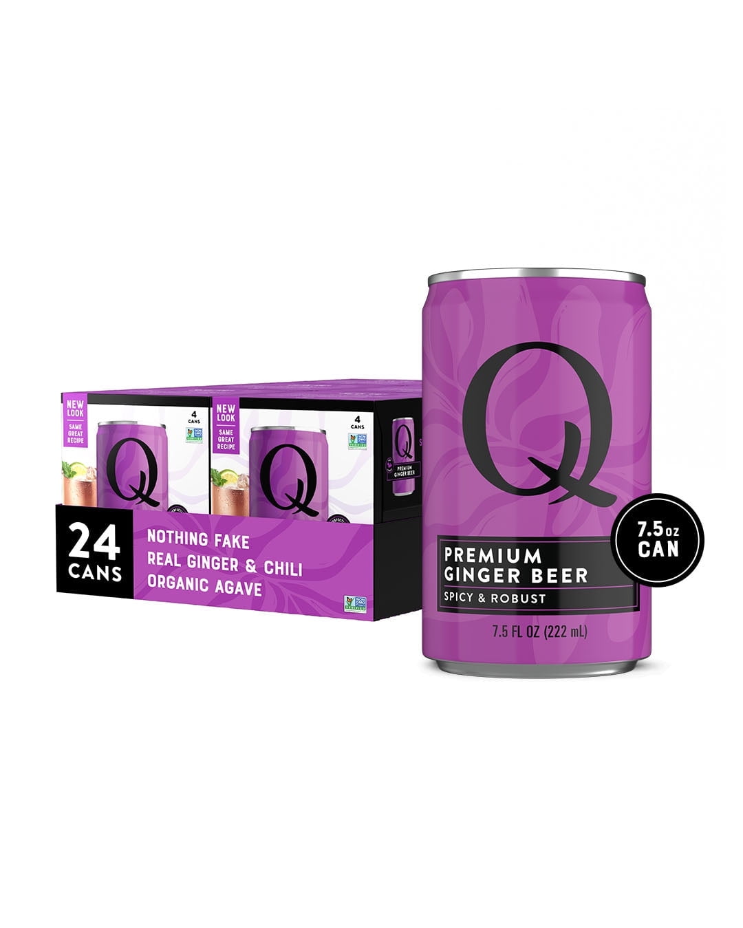 Q Mixers Premium Ginger Beer, Non-Alcoholic Drink with Real Ginger, 7.5 ...