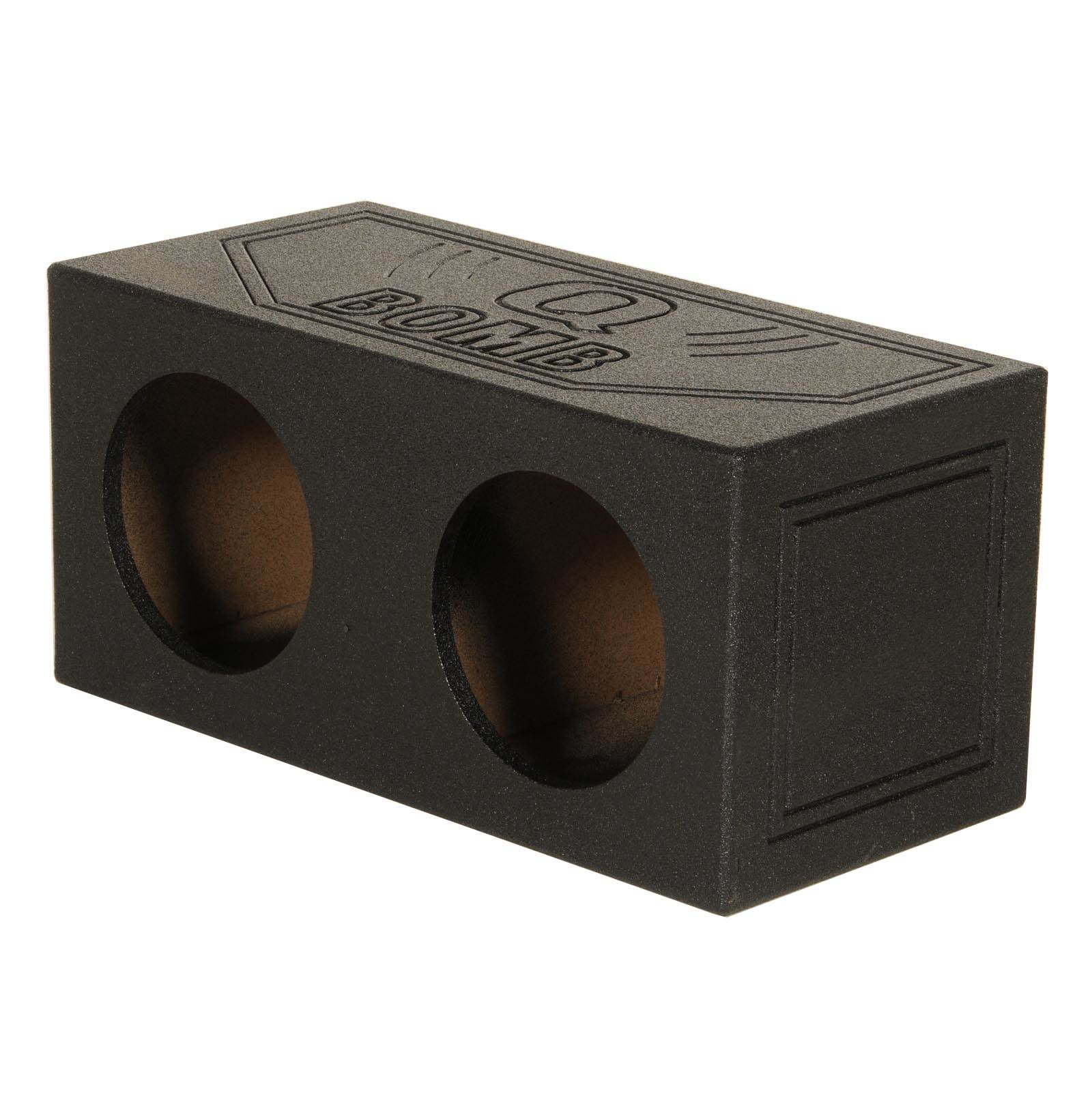 Qpower Dual 10" Sealed QBOMB Empty Woofer Box - Walmart.com