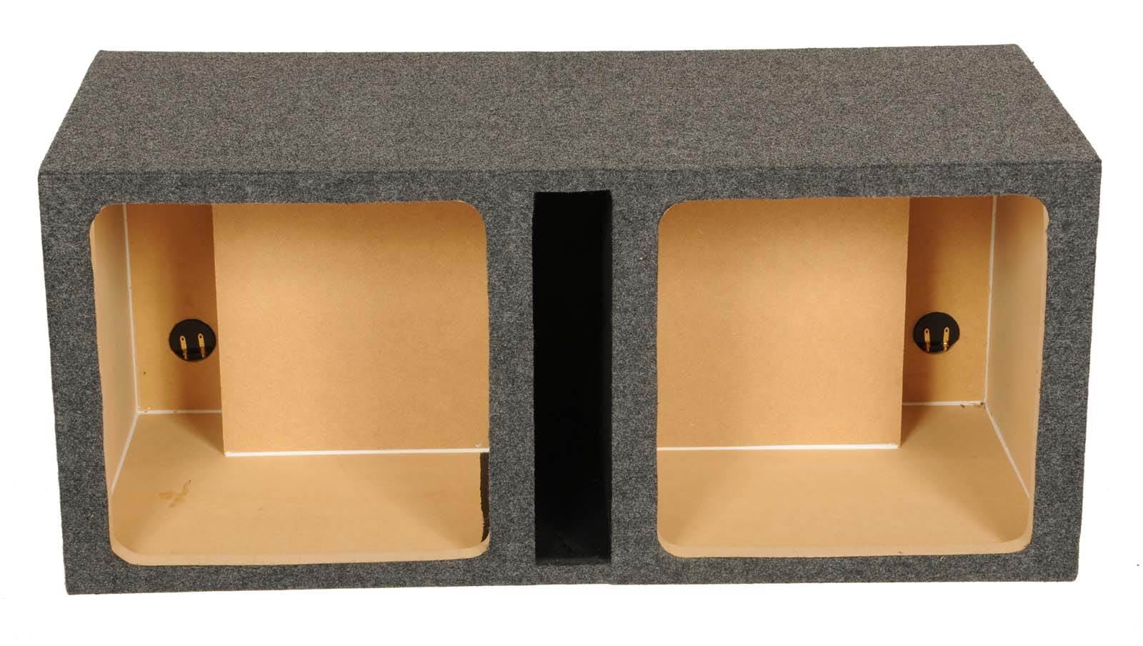 EMPTY WOOFER BOX DUAL 15" SQUARE;VENTED;MDF;QPOWER - Walmart.com