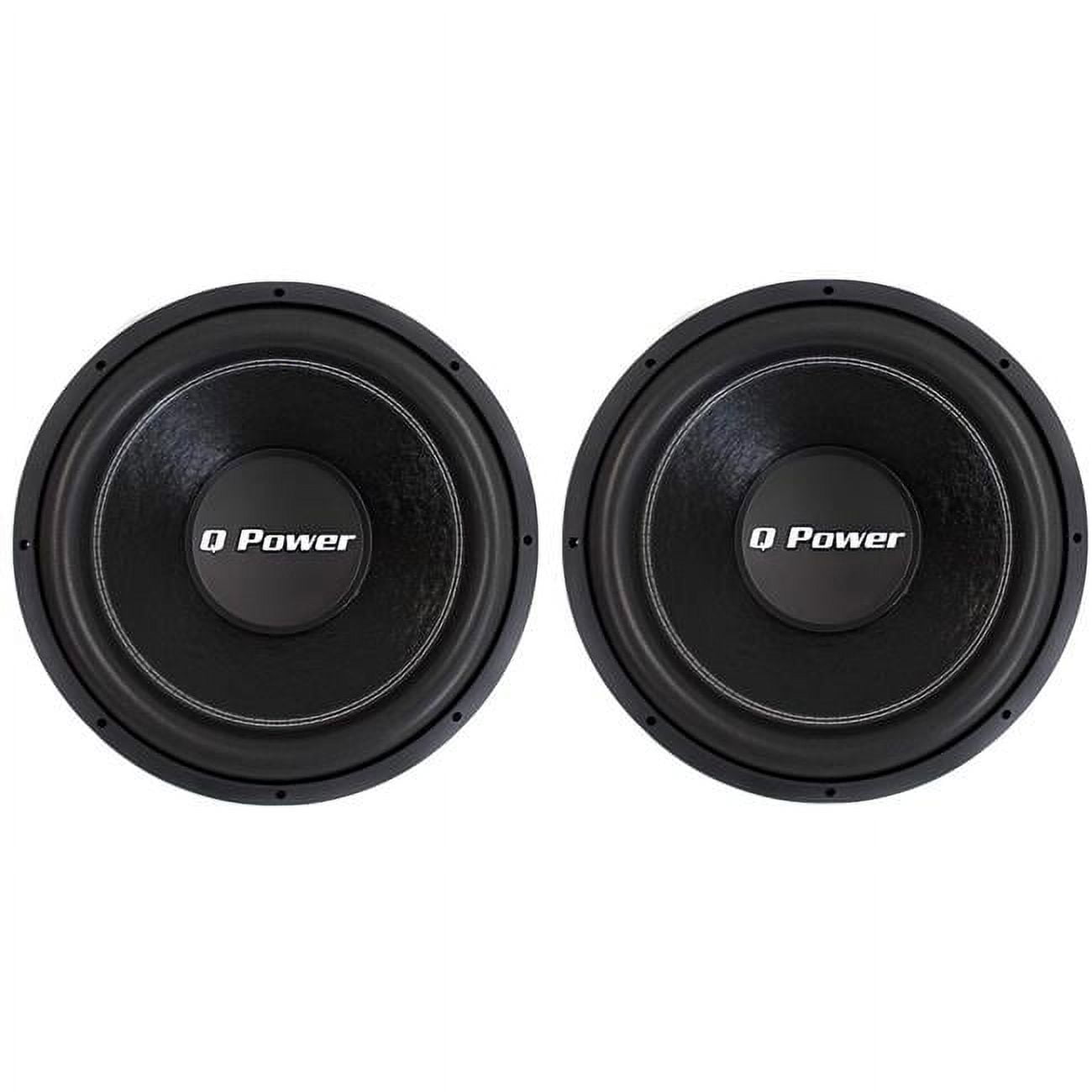 Q Power HDBASS15 15 in. Heavy Duty Series 2-Hole Forward-Firing Sealed ...