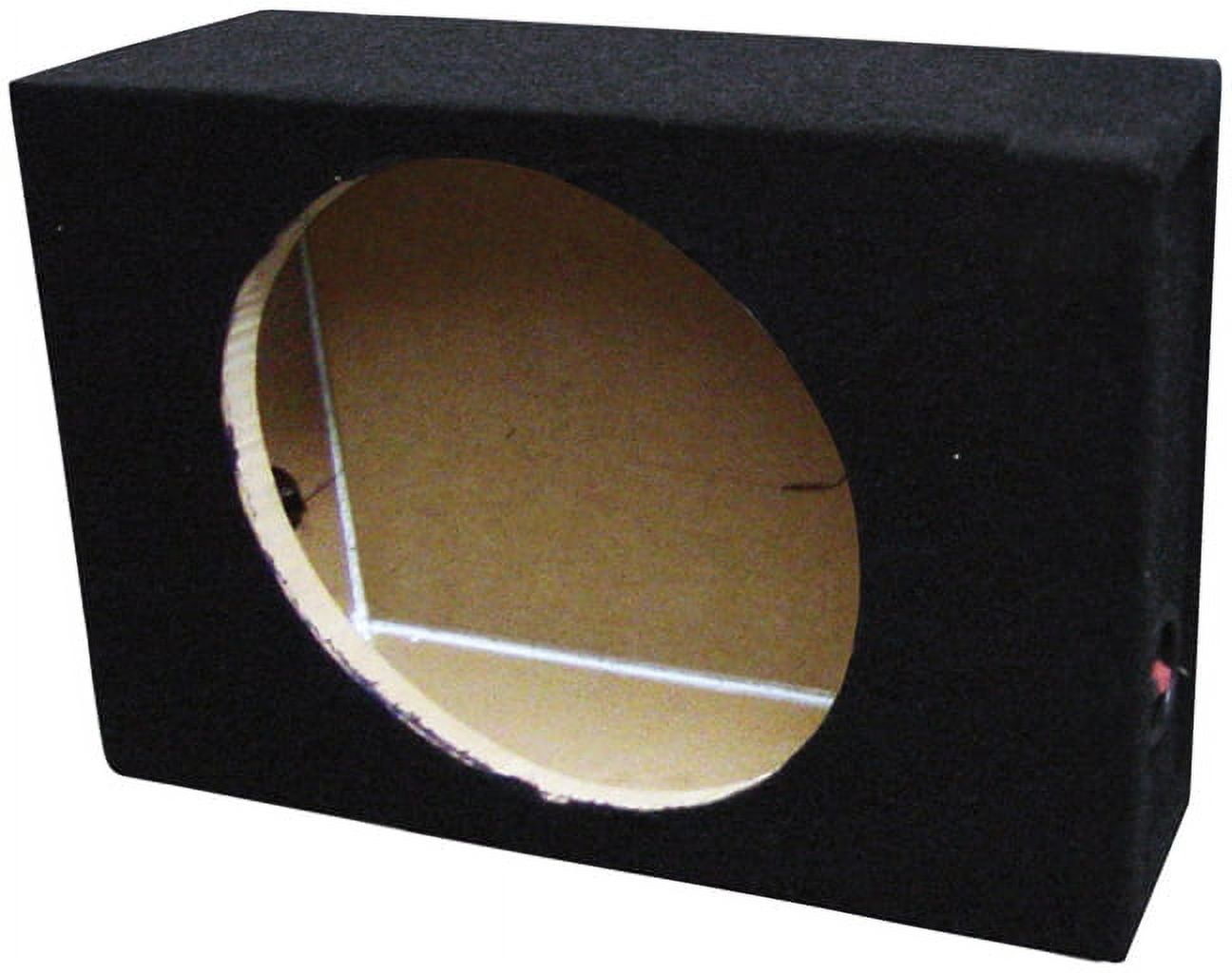 Open Box Q-Power Shallow Single 12" Sealed Truck Subwoofer Enclosure ...