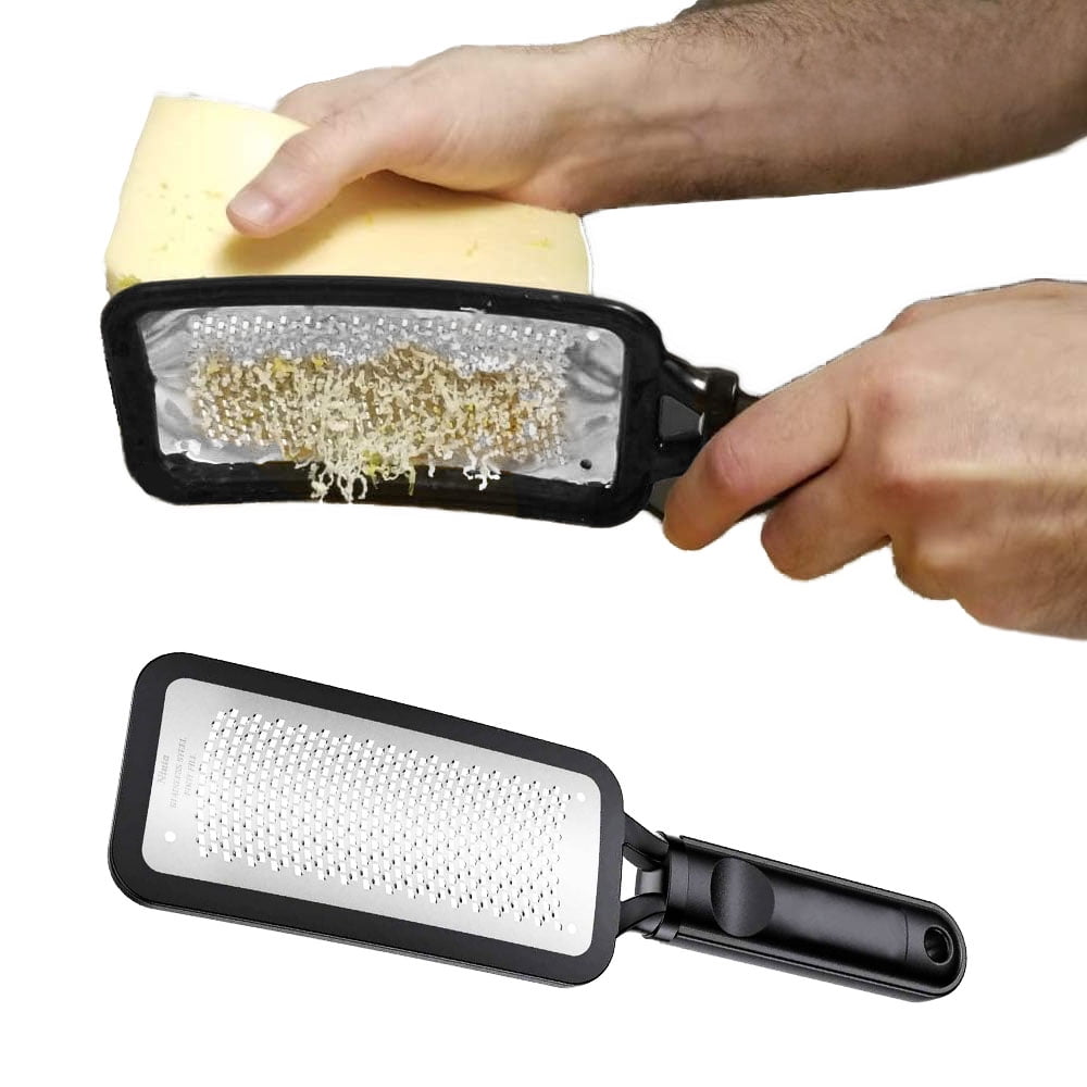 Q&Q BASICS Handheld Cheese Grater Lemon Zester Ginger Fine Shredder ...