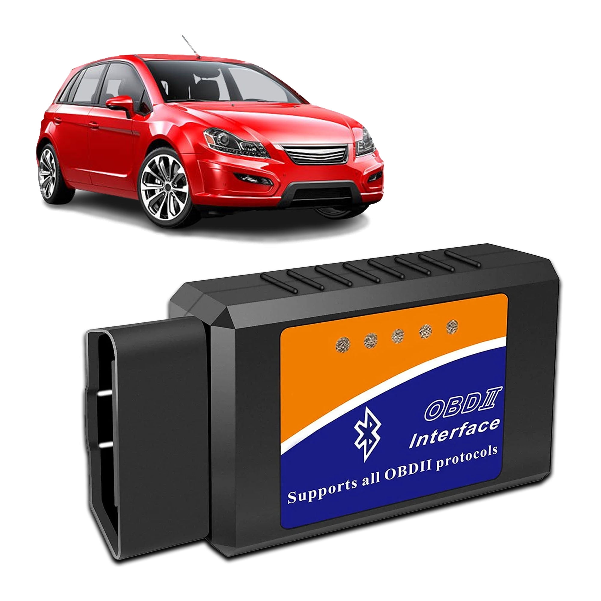 Q&Q BASICS OBD2 Scanner Bluetooth, Auto Fault Code Reader Tool ...