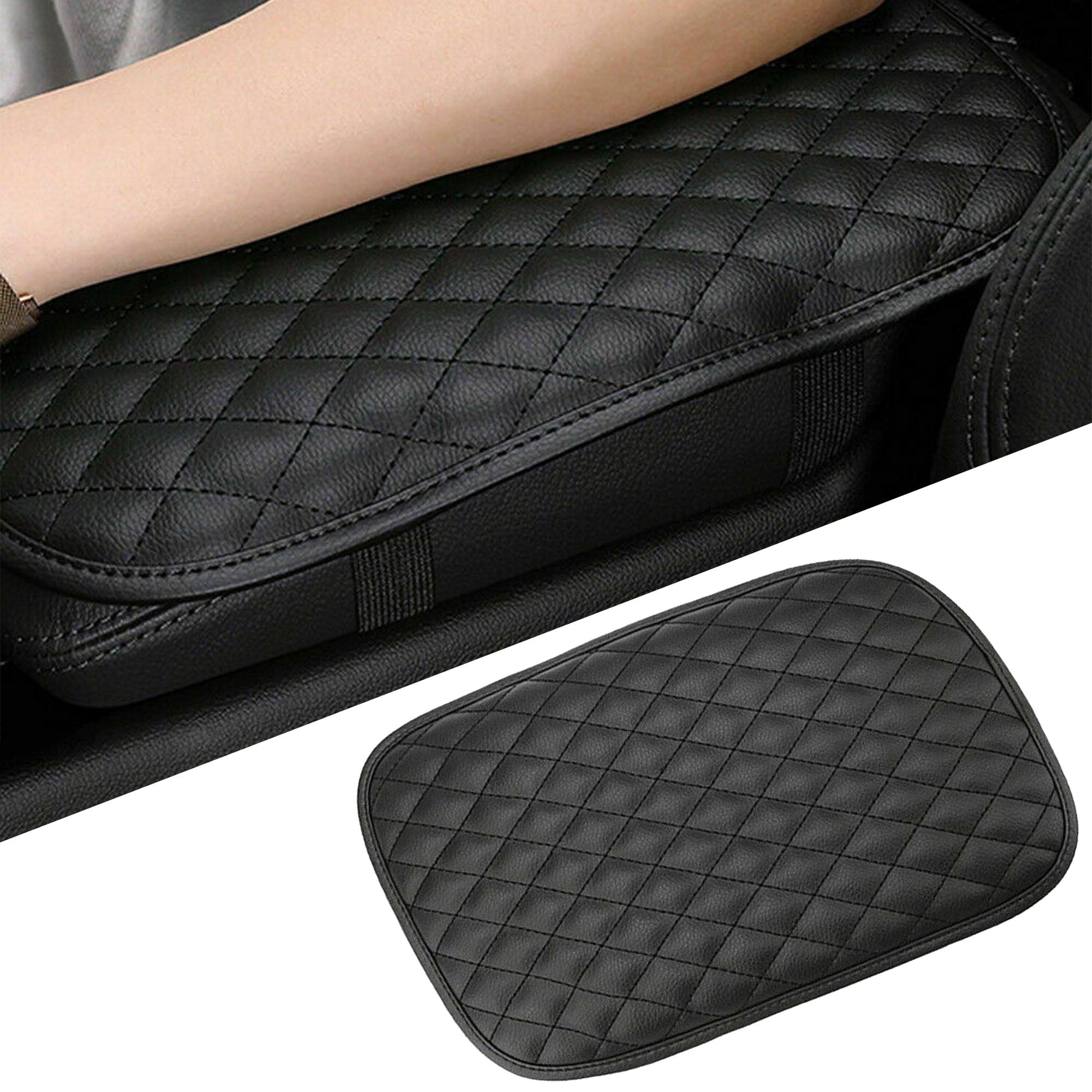 Q&Q Basics Universal PU Leather Armrest Vehicle Console Box Protector ...