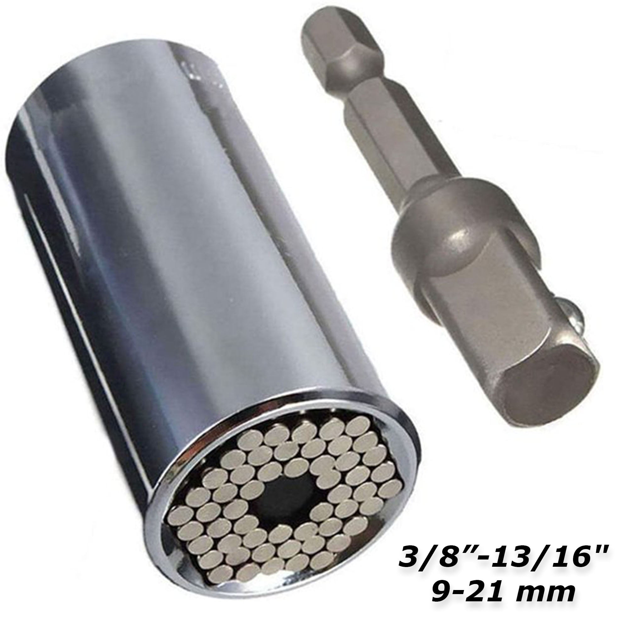 Q&Q BASICS Universal Socket Wrench Set with Power Drill Adapter Multi ...