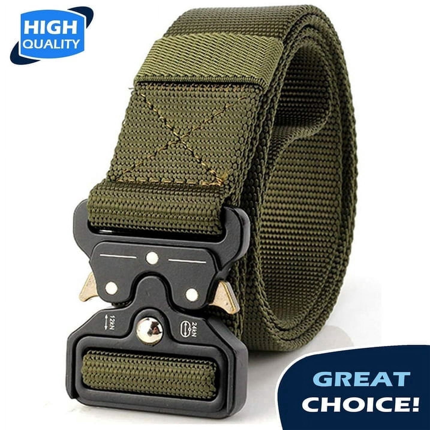 Q&Q ESSENTIALS Men's Adjustable Everyday Nylon Belt with Easy-Open ...