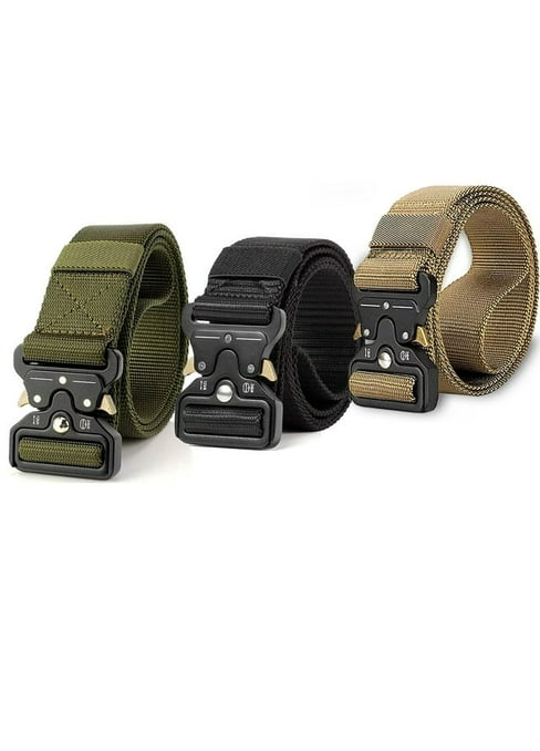 "Maikun Men's Elastic Outdoor Belt, Plastic Buckle, Quick Release, Fits ...