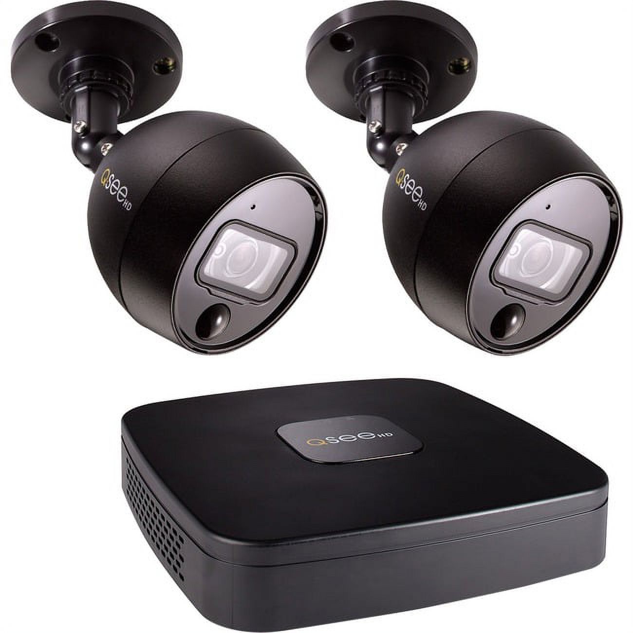 Q-SEE 4 Channel 1080P Analog HD DVR With 1TB HDD and 2 1080P PIR Bullet ...