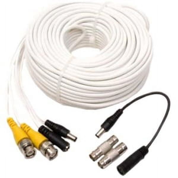 Q-See 100 ft. Video and Power BNC Male Cable with 2 Female Connector ...