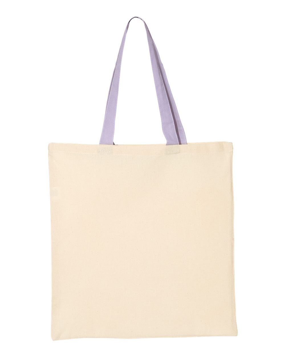 Q-Tees - Economical Tote with Contrast-Color Handles - QTB6000 ...