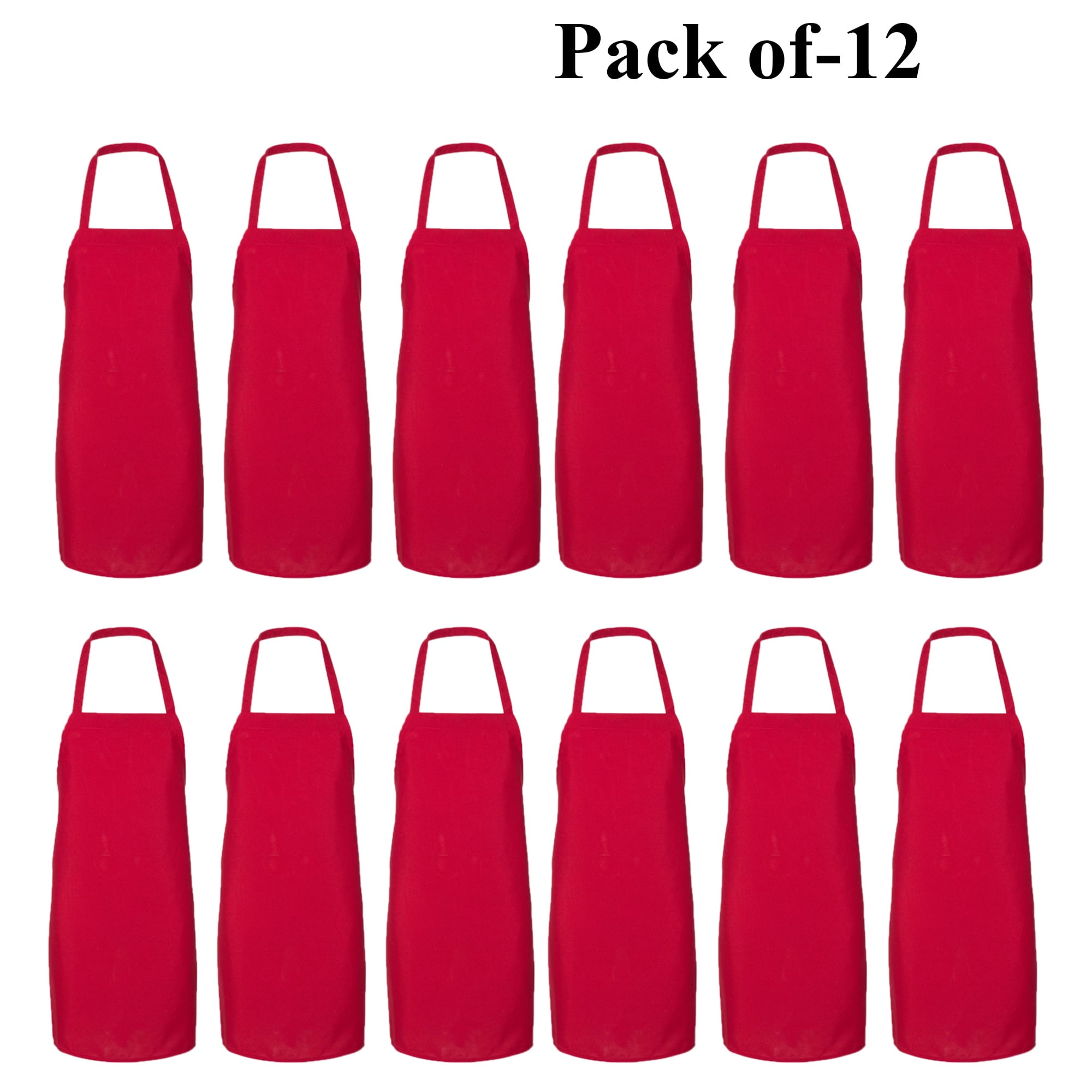 Q-Tees - Bib Apron with Self-Fabric Neck Strap | 12 Pieces of Aprons ...