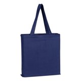 Q-Tees Q800GS Canvas Gusset Promotional Tote-Navy - Walmart.com
