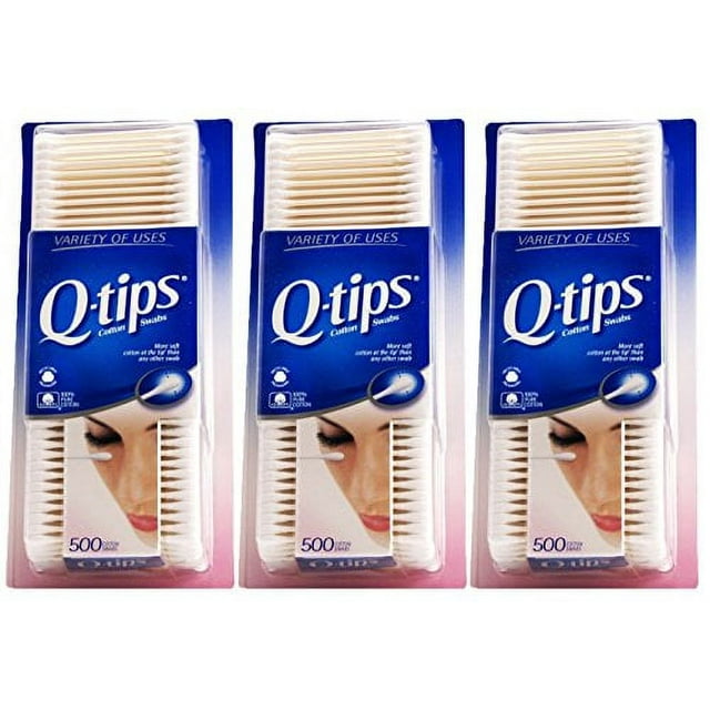 Q Tips Cotton Swabs Size 500s Q-Tips Cotton Swabs 500ct - Walmart.com