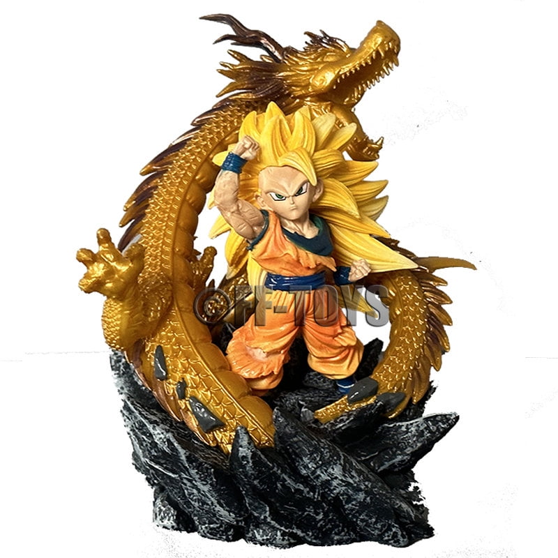 Q Version Z Figure Ssj3 Goku Action Figures Dragon Fist Explosion 14CM ...
