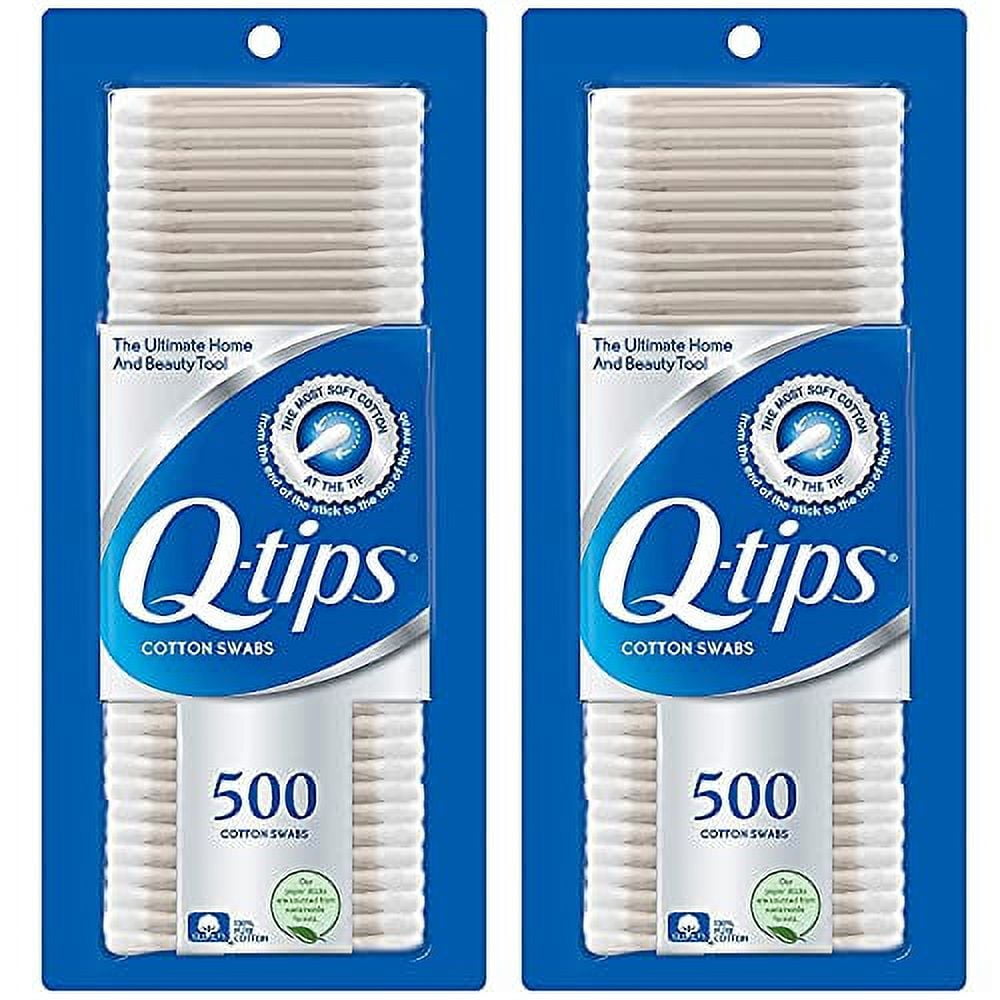 Q-tips Cotton Swabs, 500 .. Count (Pack of 2) - Walmart.com
