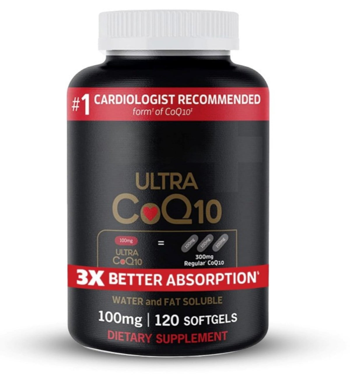 Q-unol Ultra CoQ10 100mg Count - Ultra High Absorption Coenzyme Q10 ...