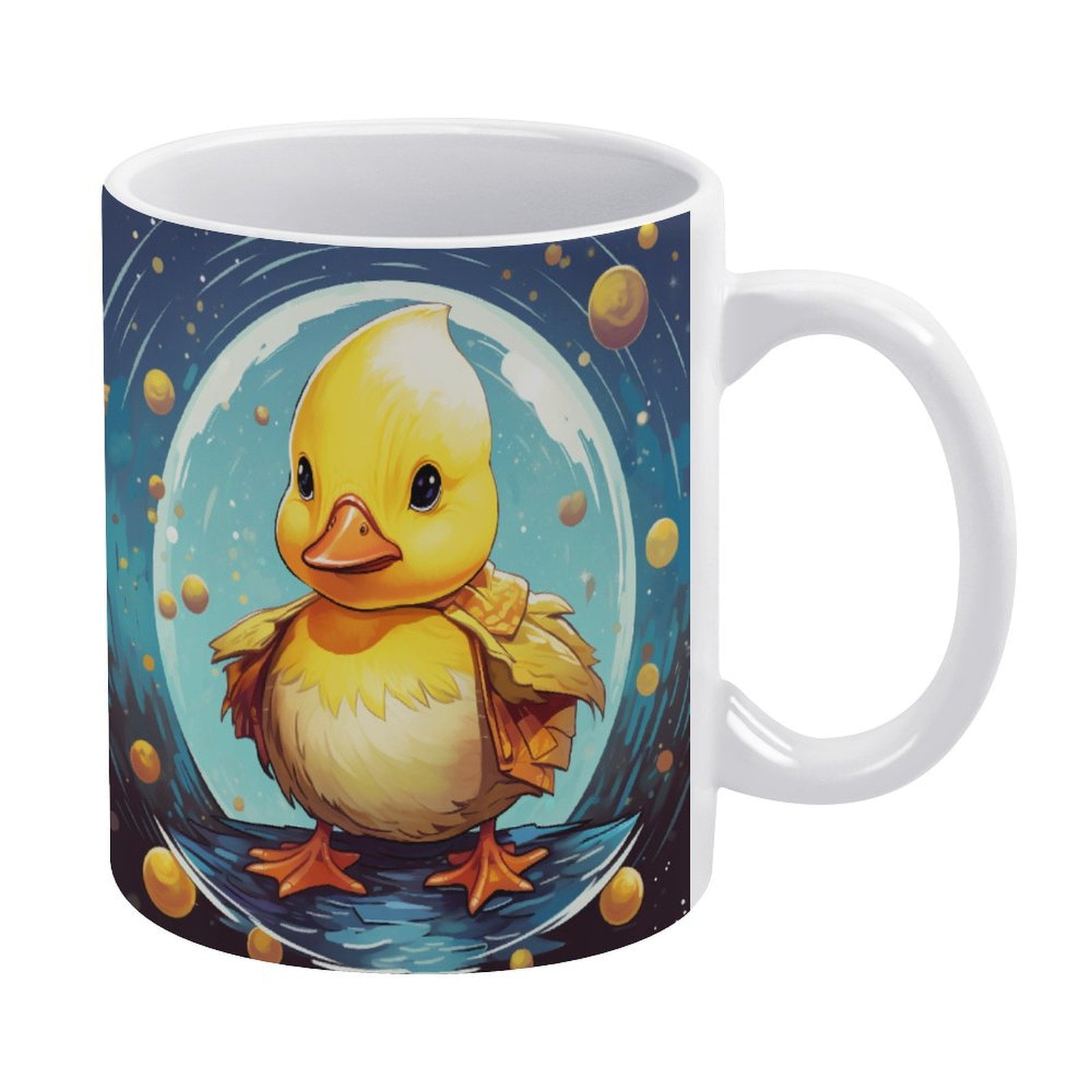 Q-version Funny Little Yellow Duck Fun Mugs Are Suitable As Birthday ...