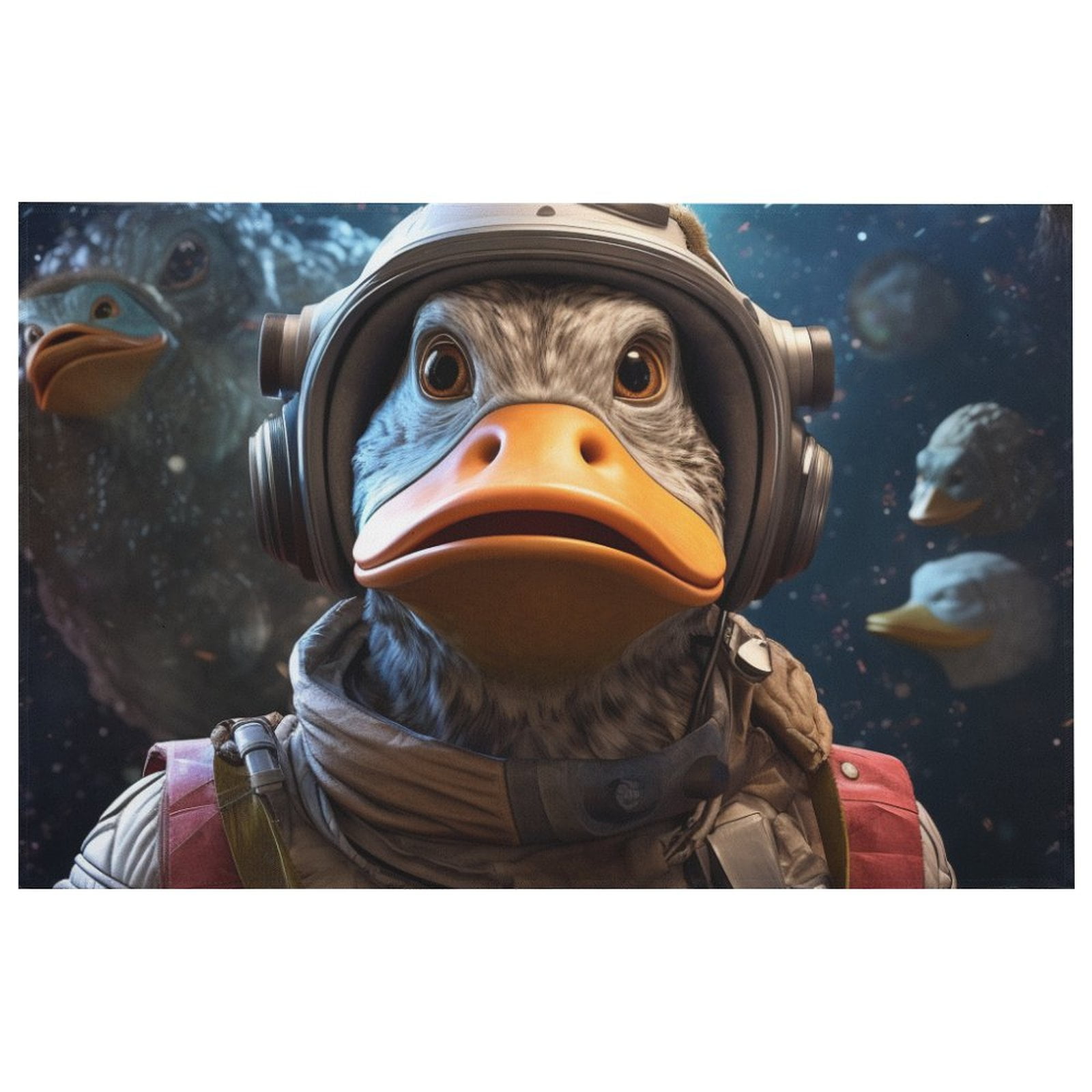 Q-version Funny Little Yellow Duck Rug - for Living Room, Bedroom, And ...