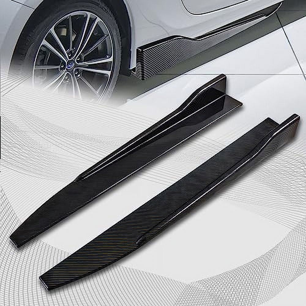 Q1-TECH, 5-Piece Front Bumper Lip + Side Skirt Rocker Winglet Canard ...