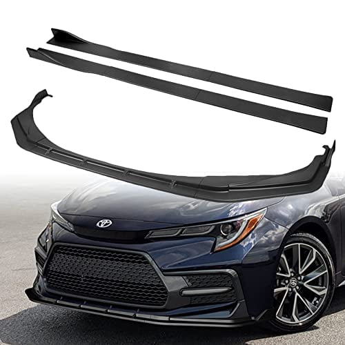 Q1-TECH, 9-Piece Front Bumper Lip & Side Skirt Extensions Diffuser ...