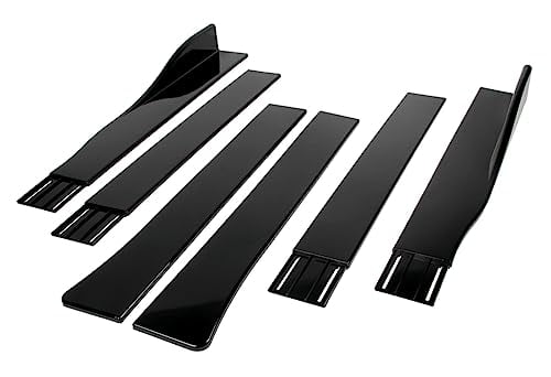 Q1-TECH, 9PCS Front Bumper Lip & Side Skirt Extensions Diffuser ...