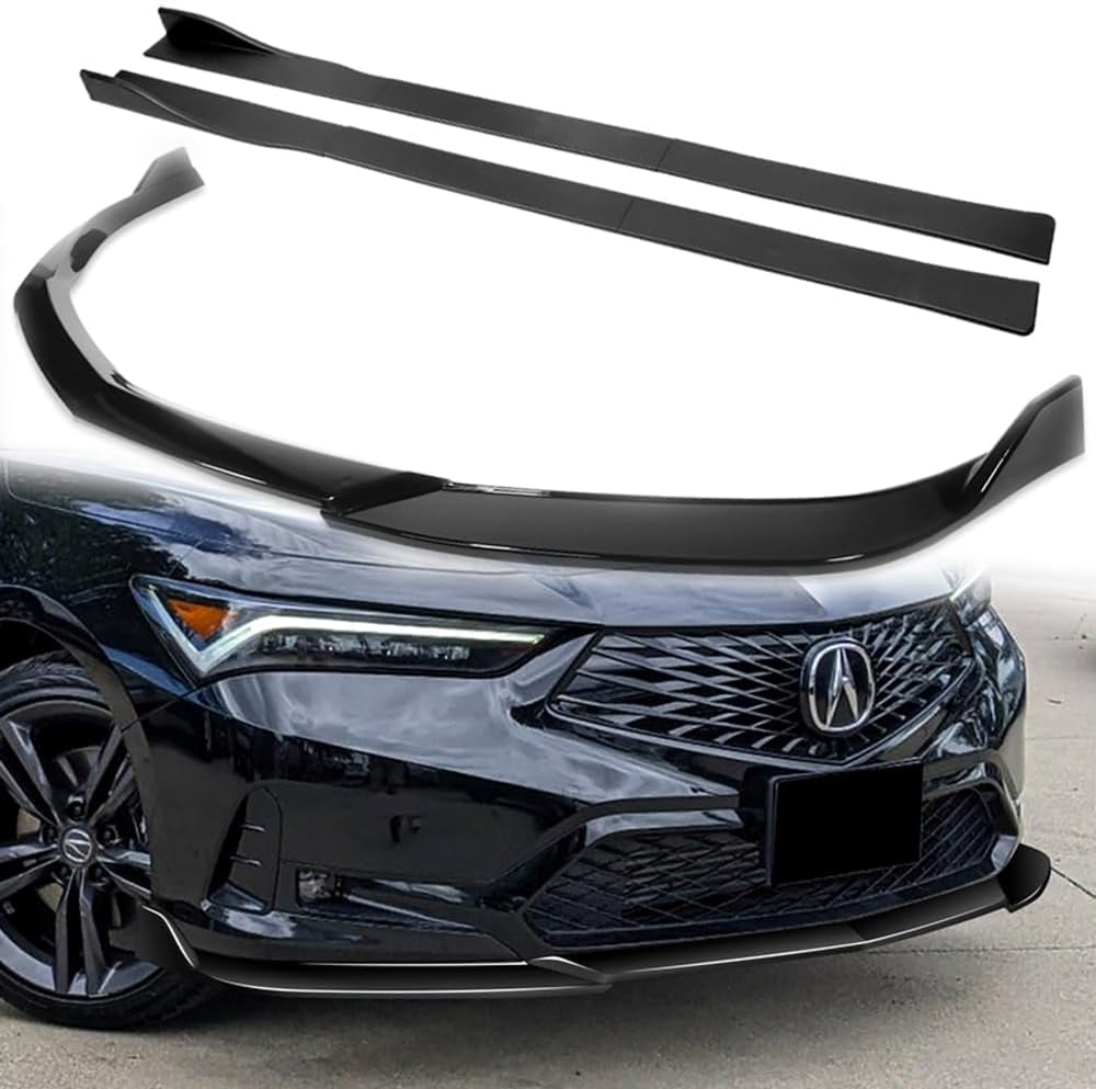Front Bumper Extension Q1-TECH, 9-Piece Front Bumper Body Kit Lip ...