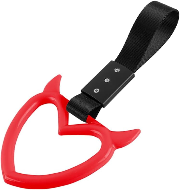 Q1-TECH, JDM Tsurikawa Ring Subway Bus Handle Devil Heart Handle Strap ...