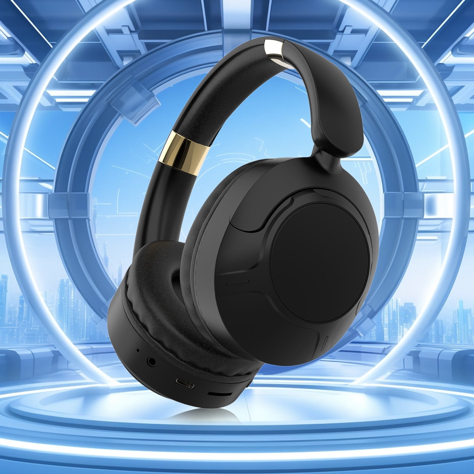 Q11i Wireless Over-Ear Bluetooth Headphones by Ruroz, Deep Bass, 60H ...