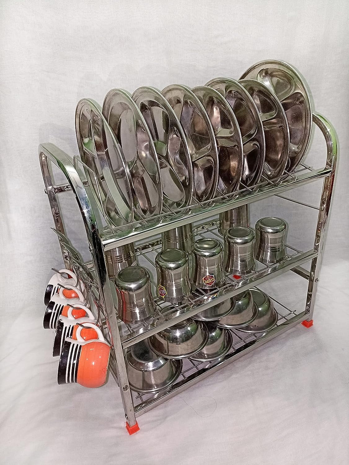 Q13 Stainless Steel Dish Rack for Kitchen Wall Mounted stend Utensil ...