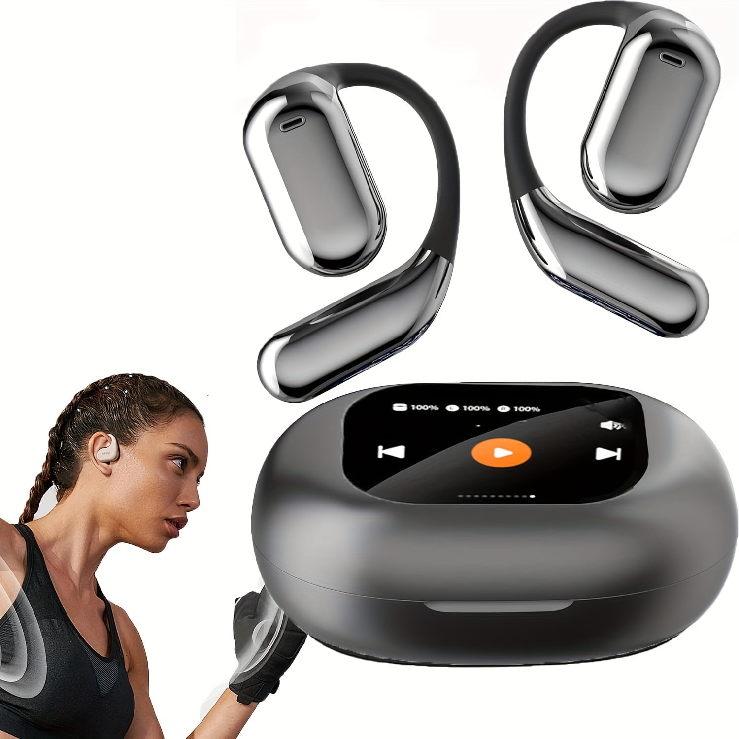 Q16PRO/ERAZER XP2 Over-Ear Earbuds | BT 5.4, Noise-Canceling | Open-Ear ...