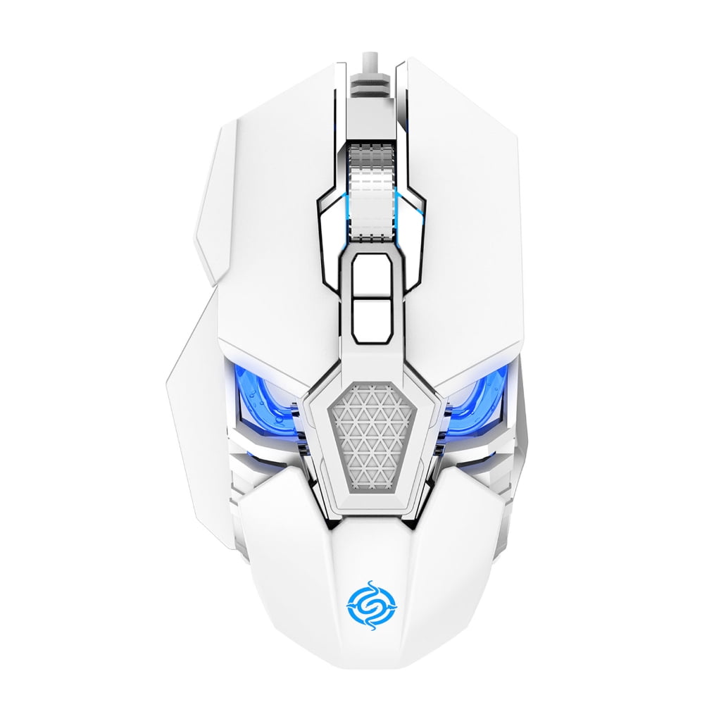 Q18 Wired Game Mouse 9-button Macro Programming RGB Soft Light Six Gear ...