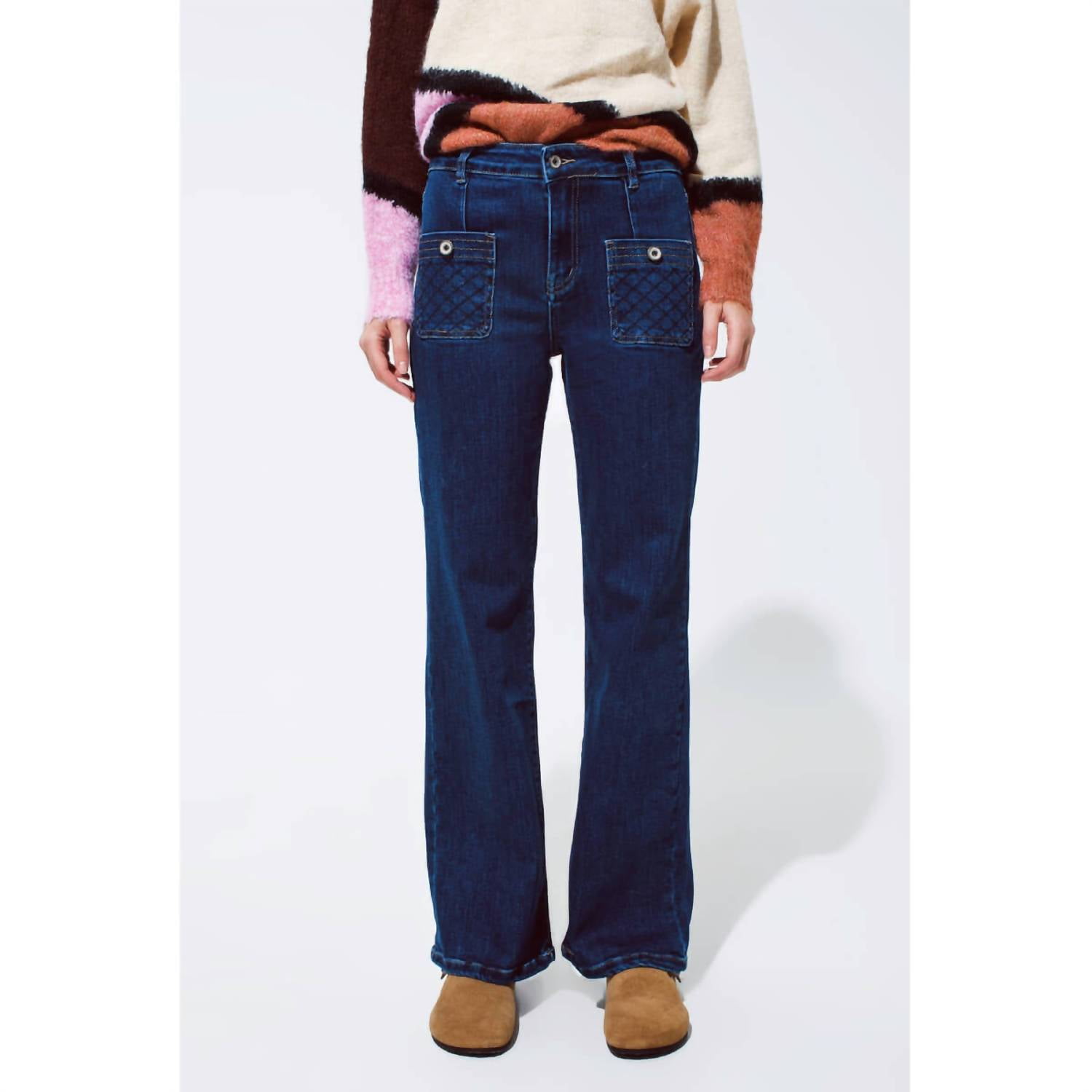 Q2 Front Pocket Denim Jeans - Walmart.com