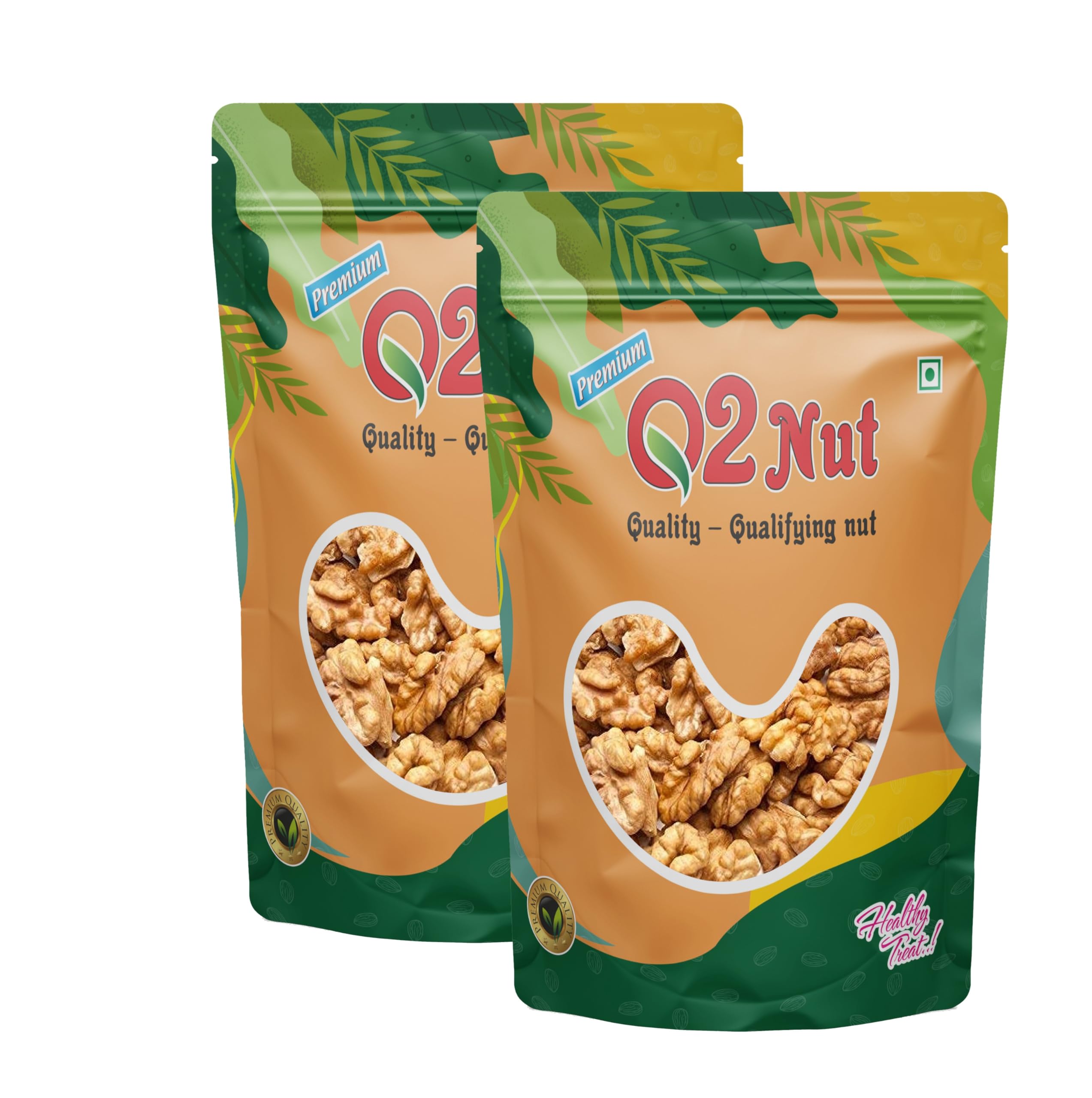 Q2 Nut (Kashmiri Walnuts Kernels/Akhrot Giri, 500G (2X250G)) - Walmart.com