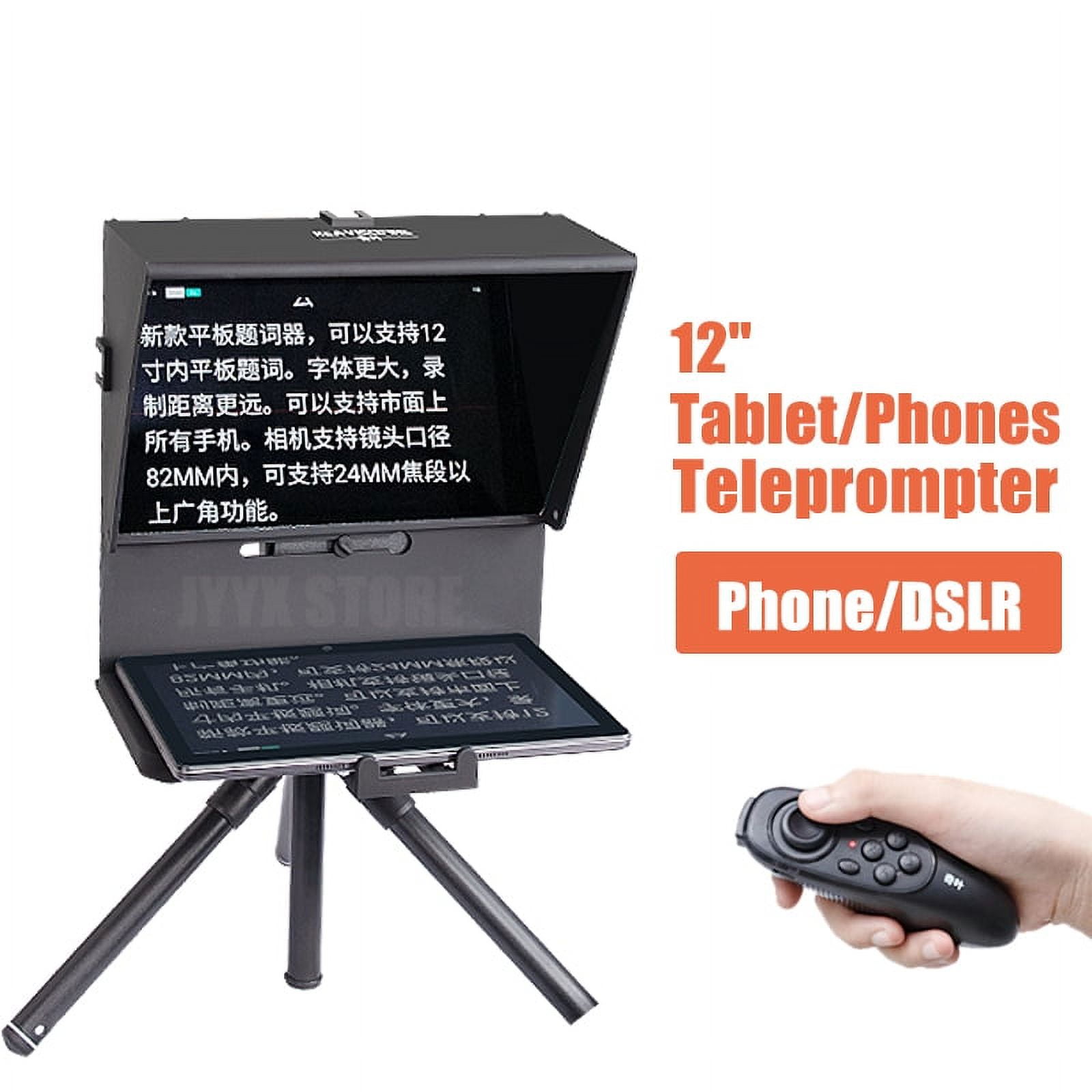 Q2 Portable Teleprompter for Tablet Phone DSLR Camera Teleprompter For ...