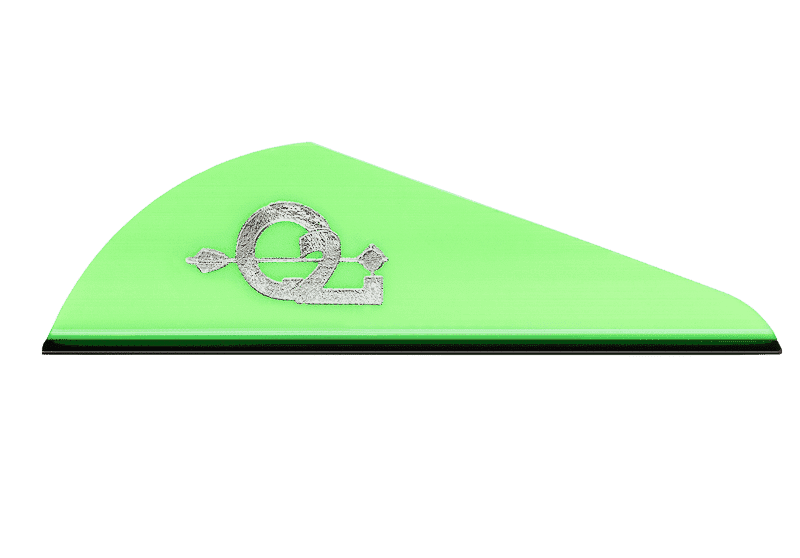 Q2i Archery Rapt-X Arrow Vanes-High-Profile Fletching Vanes, Green (100 ...