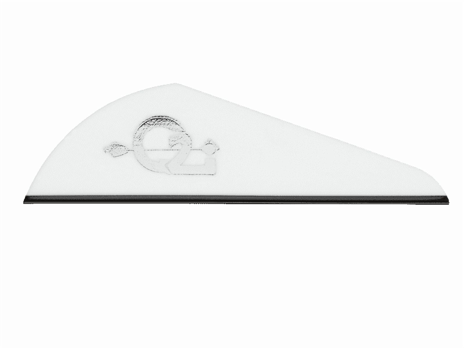 Q2i Archery Rapt-X Arrow Vanes-High-Profile Fletching Vanes, White (100 ...