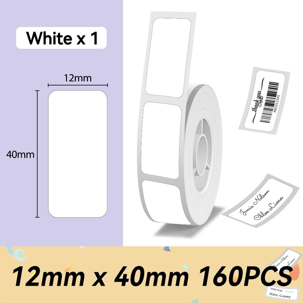 Q30/Q30S/Q31 Adhesive Labels White 14x30mm Printing Paper Tape Printer ...