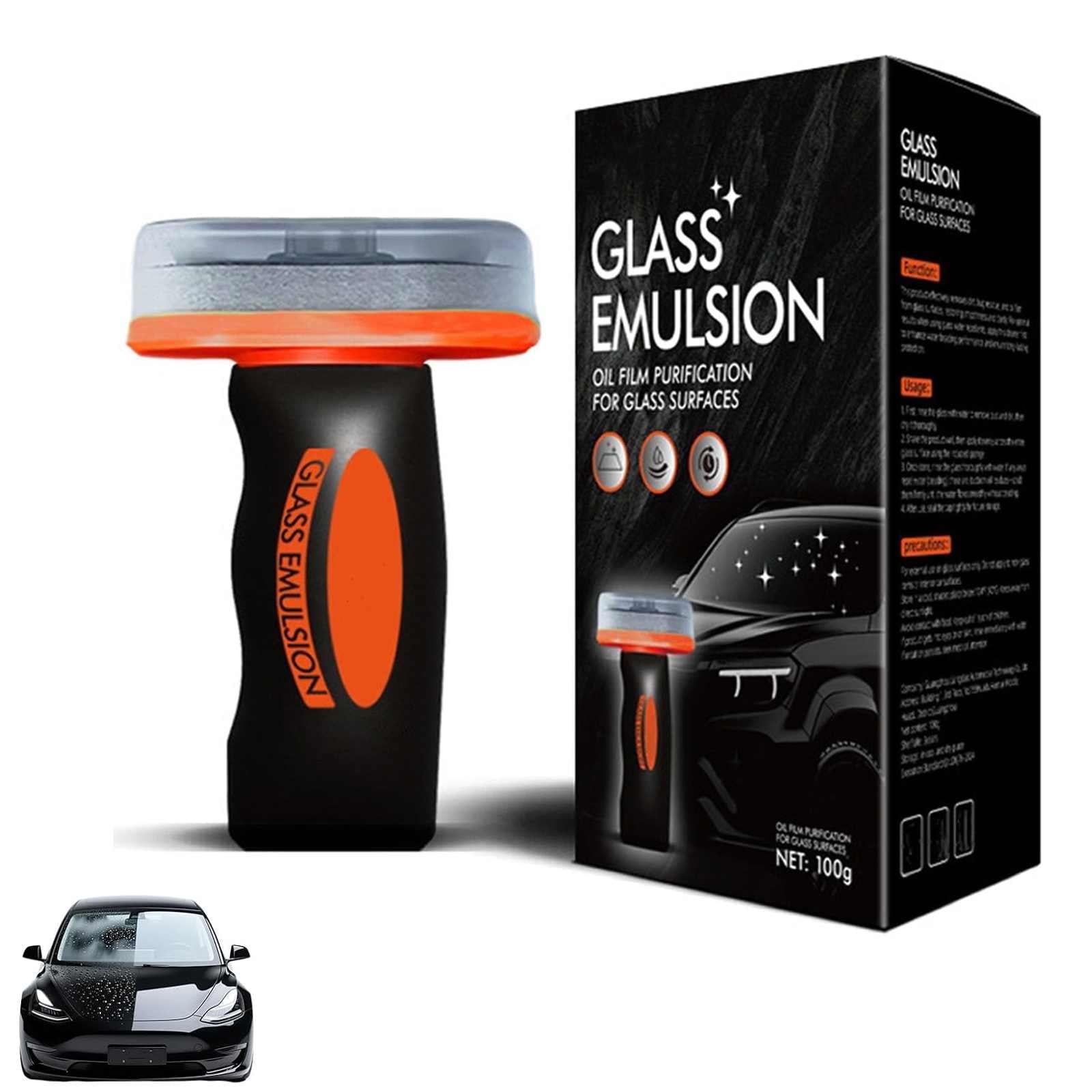 Q4 Glass Cleaner Guard, Automotive Oil Film Cleaning Brush for ...