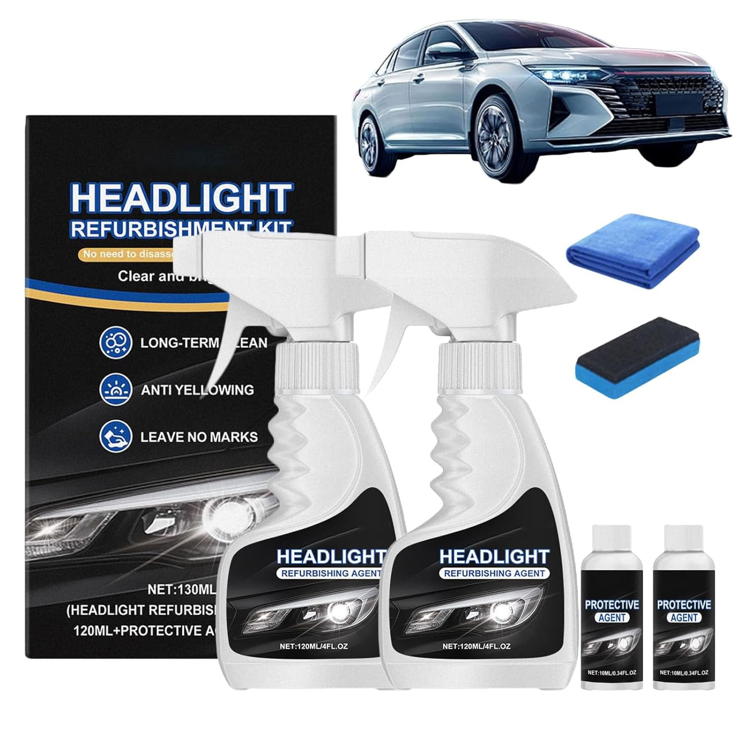 Q4 Headlight Restoration,Headlight Restoration Kit, Automotive ...