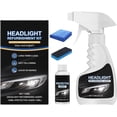 Q4 Headlight Restoration Kit, Automotive Headlamp Restoration Fluid Set ...