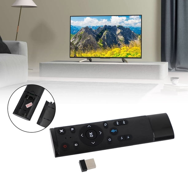 Q5 2.4GHz USB WiFi Air Mouse Gyro Voice Remote Control for PC PS4 Smart ...