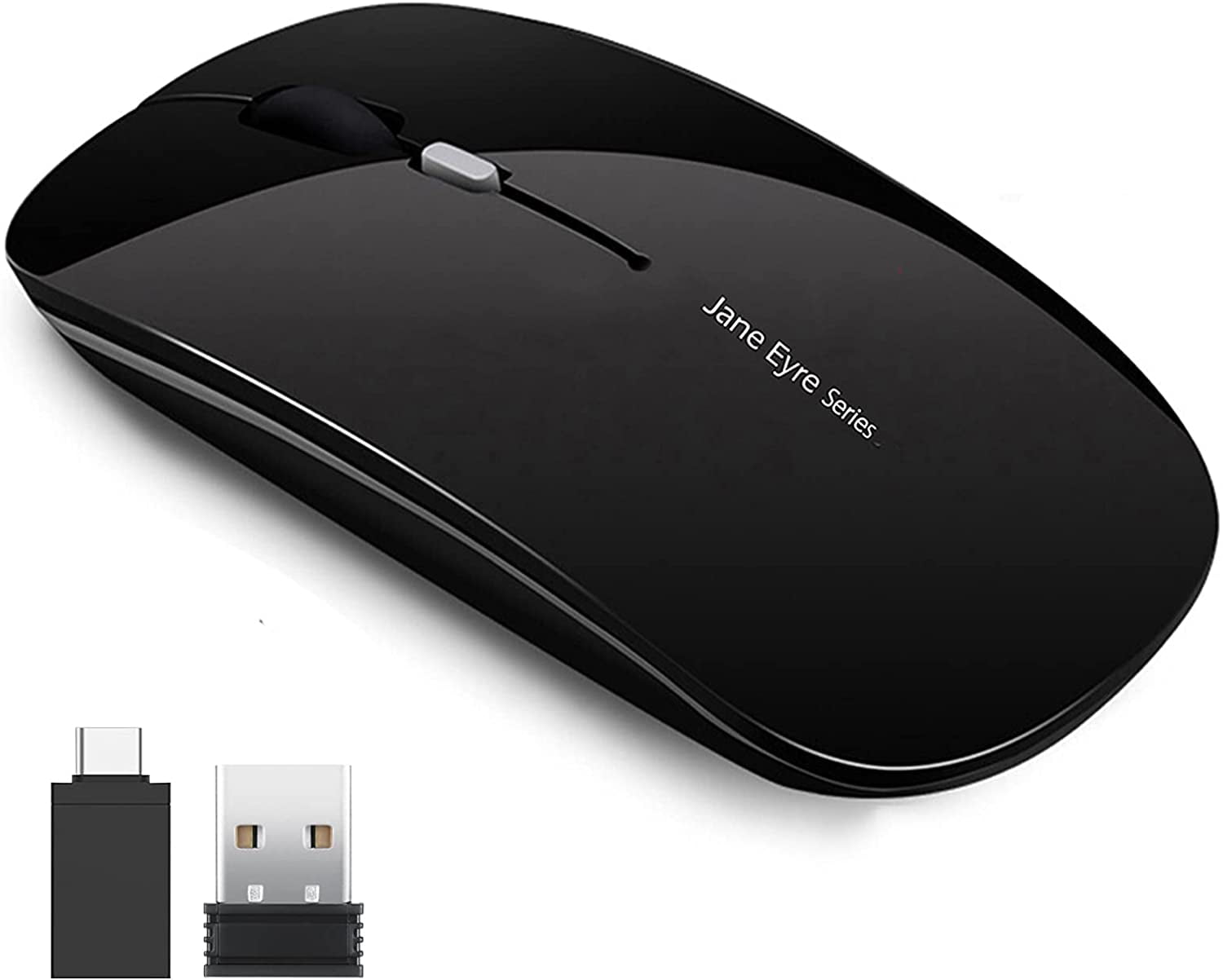 Q5 Slim Rechargeable Wireless Mouse, 2.4G Portable Optical Silent Ultra ...