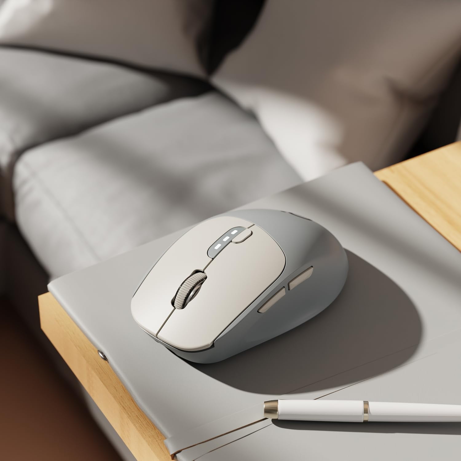 Q5 Wireless Mouse, Bluetooth & 2.4G Quiet Computer Mouses with 1600 DPI ...