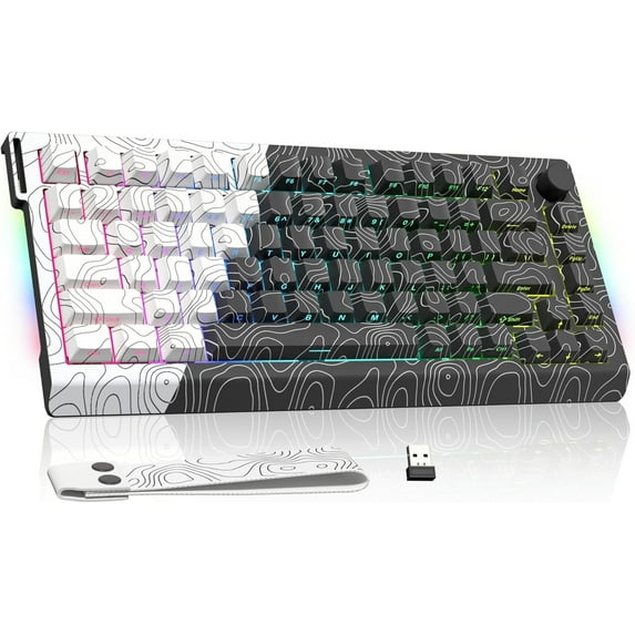 Q75 Wireless Mechanical Keyboard, 75% Layout Gaming Keyboard with ...