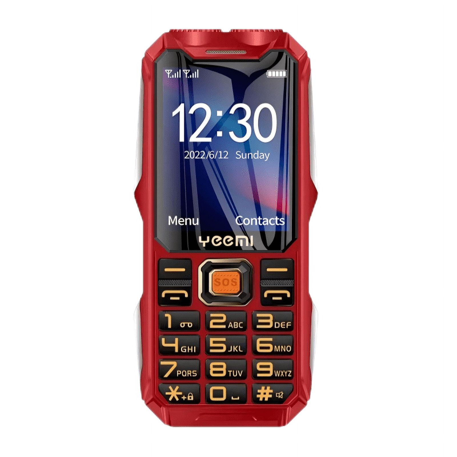 Q8 GSM 2G Rugged Mobile Phone Big Battery Double Flashlight 2.4inch HD ...