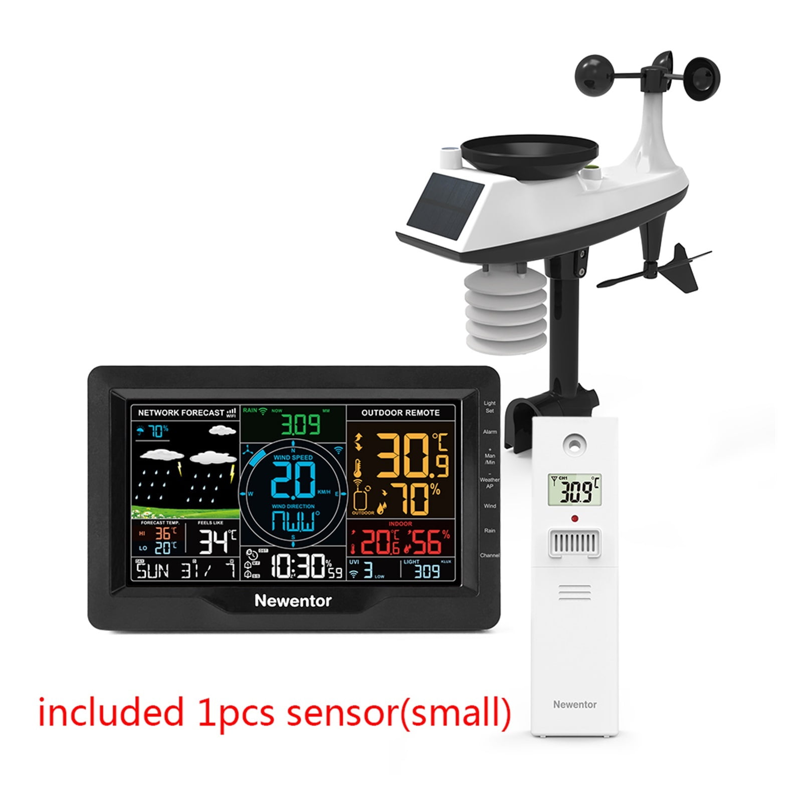 Q9 Weather Station With Wind Anemometer Connect To Smartphone Monitor ...