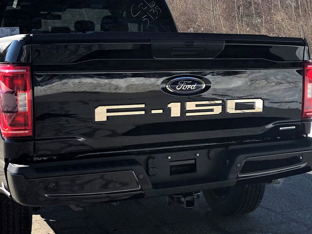 QAA Polished F-150 Tailgate Letter Inserts 5 Pc Fits 2021 F-150 ...