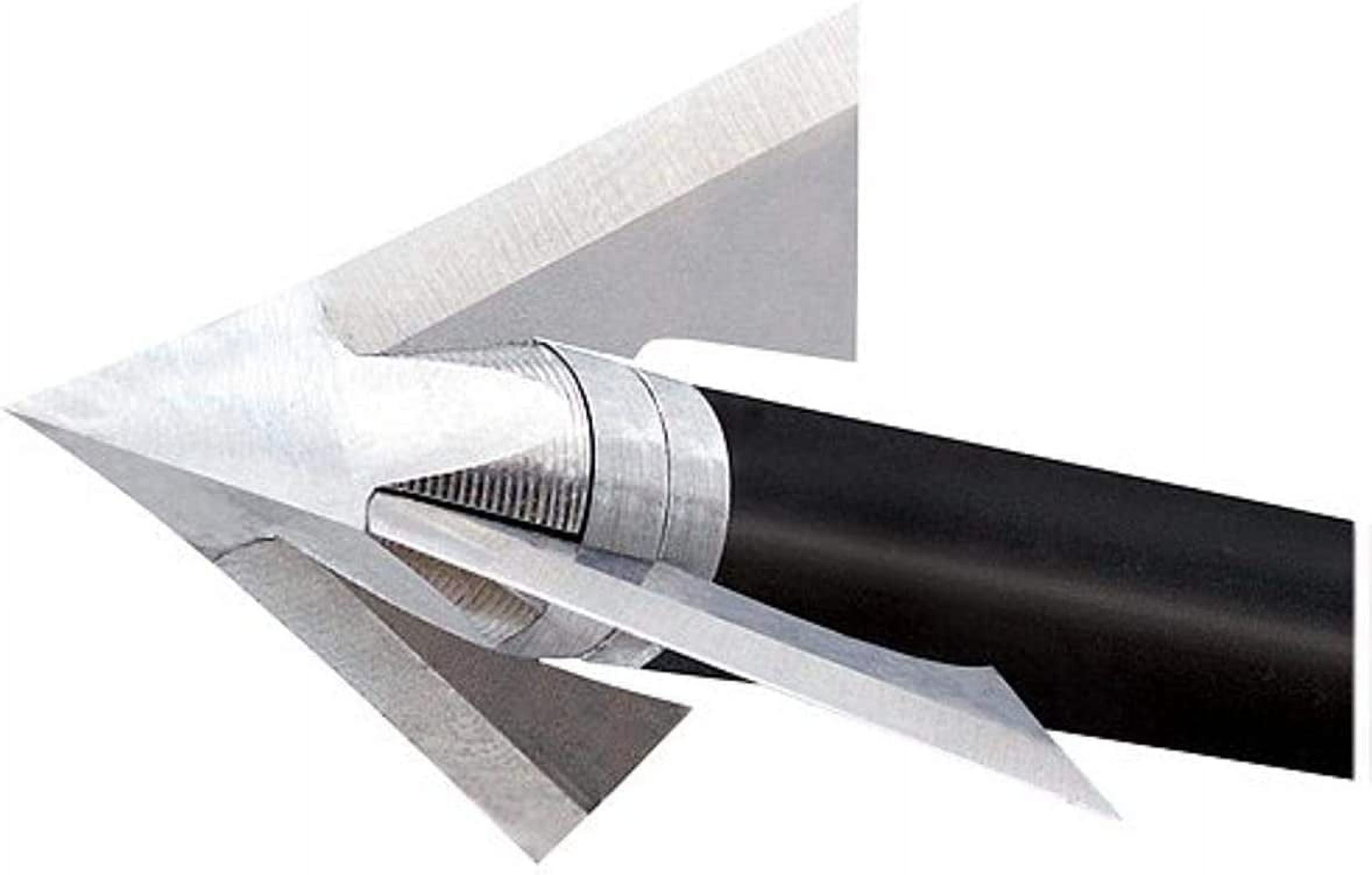 QAD Exodus Broadhead with Deep Six (Pack of 3), Black, 100 Grain ...