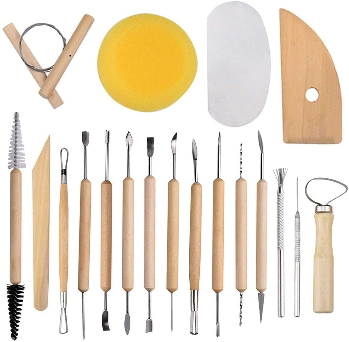 QALAM KAARI Professional Pottery Tools Kit for Clay Pottery Sculpting ...