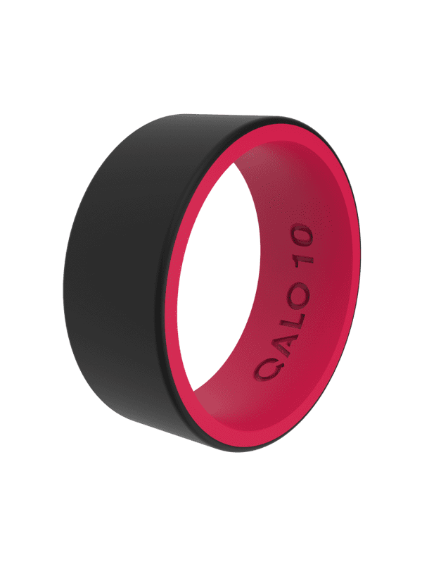 QALO Men's Black/Red Strata BlankRing Size 09 - Walmart.com